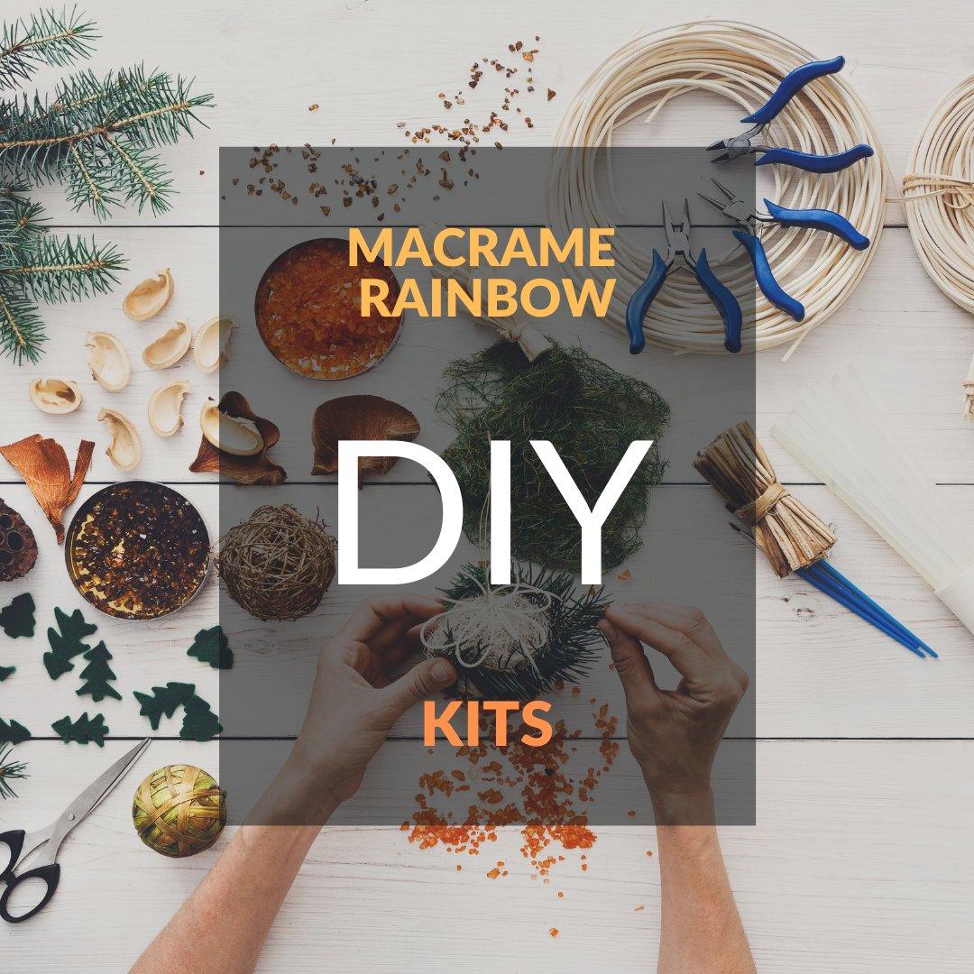 Macrame Kit Make your own Rainbow Wall Hanging Stardustmelbourne – Stardust Melbourne