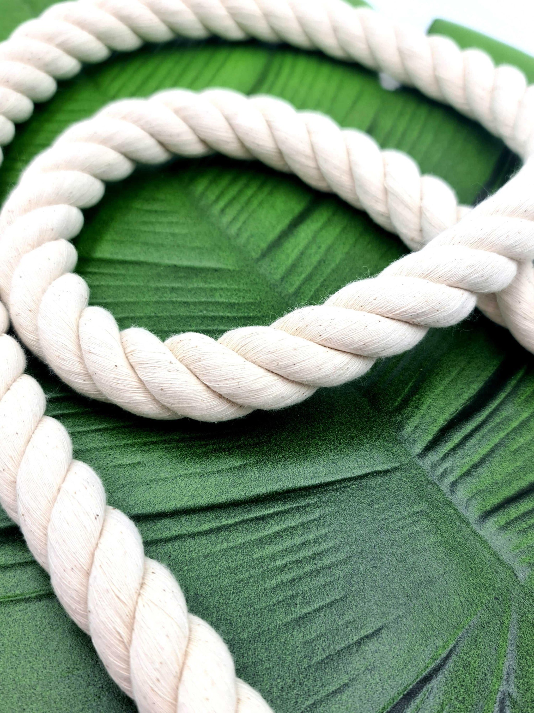 20mm Macrame Rope Macrame Natural Cotton Rope | 3 ply Twisted Rope ...
